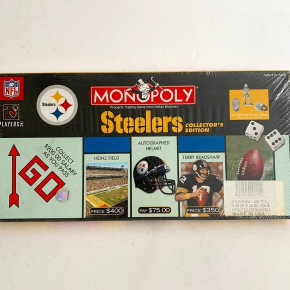 Hasbro | Games | Vintage Monopoly Pittsburgh Steelers Collectors ...